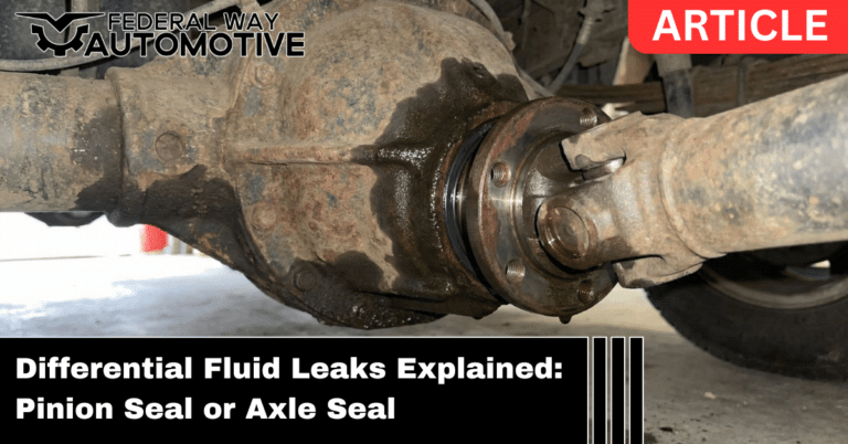 Differential Fluid Leaks Explained: Pinion Seal or Axle Seal